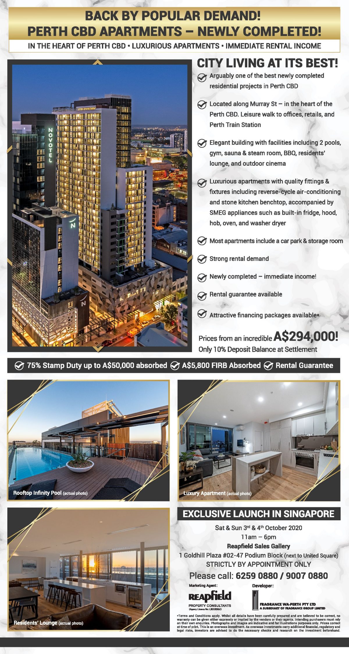 Perth CBD Apartment - Newly Completed (Event) - Reapfield Property ...